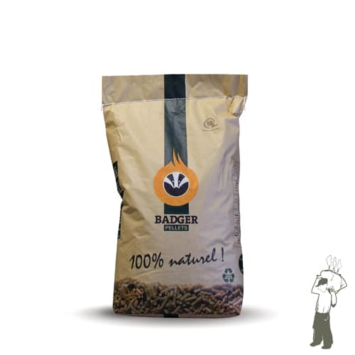 Badger Pellets bestellen | snel en gratis bezorgd | 100% naaldhout